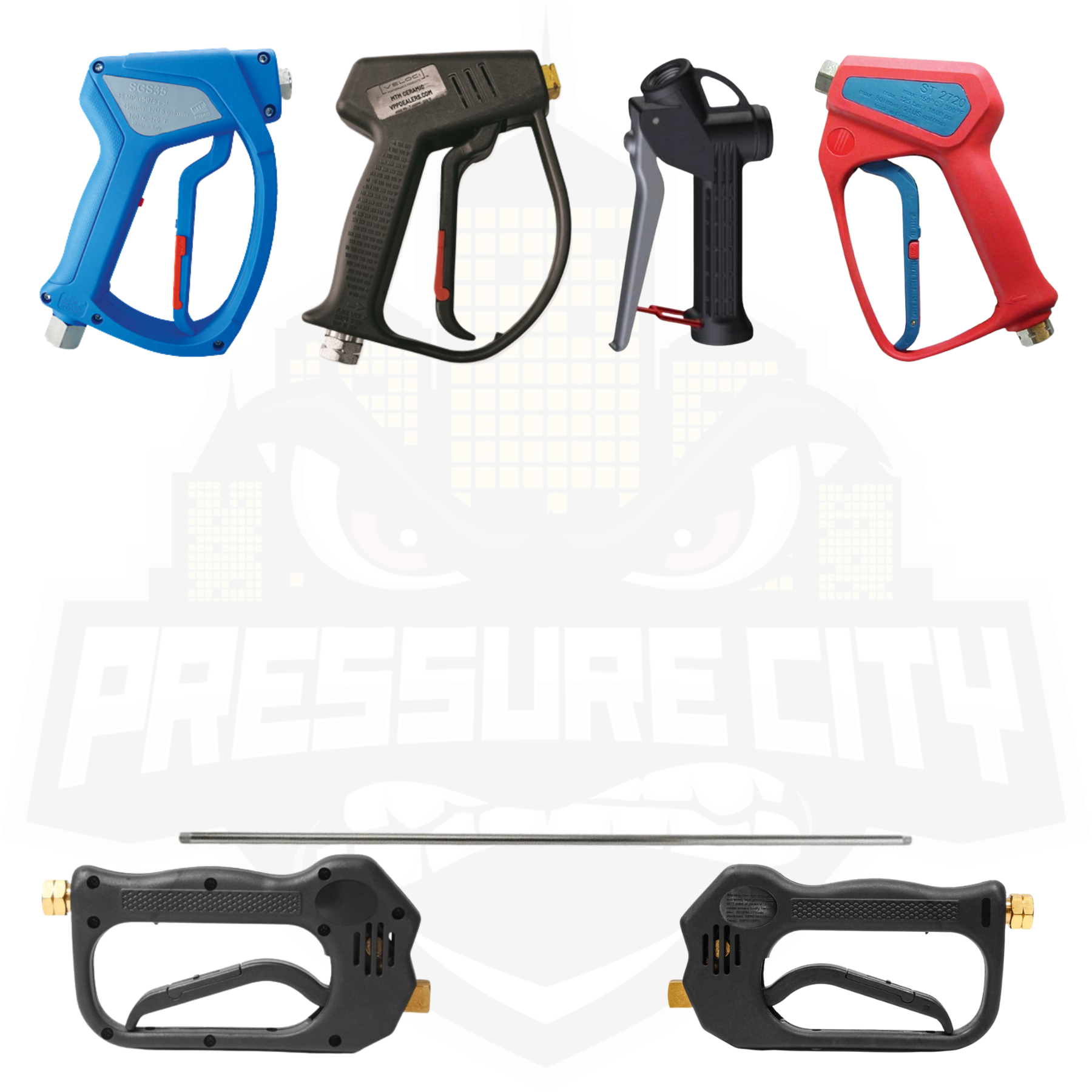 Trigger guns and wands – Pressure City